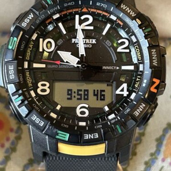 CASIO PRO TREK PRT-B50 WRISTWATCH. Compass, Altimeter, Thermometer ...