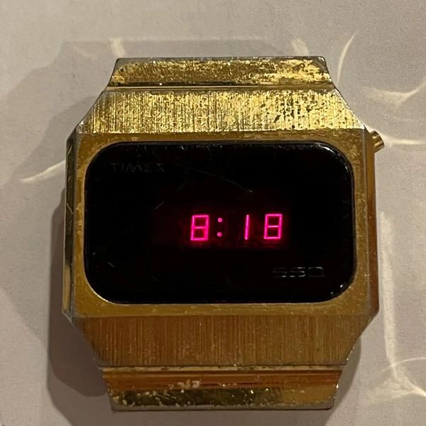 Timex SSQ H-Cell 202 LED Watch - Working Well! New Batteries! - Fair ...