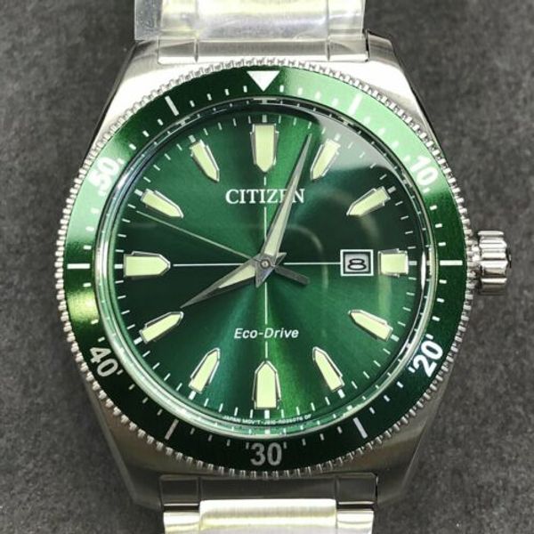Citizen Eco-Drive AW1598-70X Brycen Green100m Diver Box Manual Warranty ...