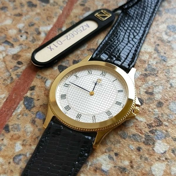 Men's Citizen Noblia Quartz 3920 Dress Watch April 2000 Gold Plated ...