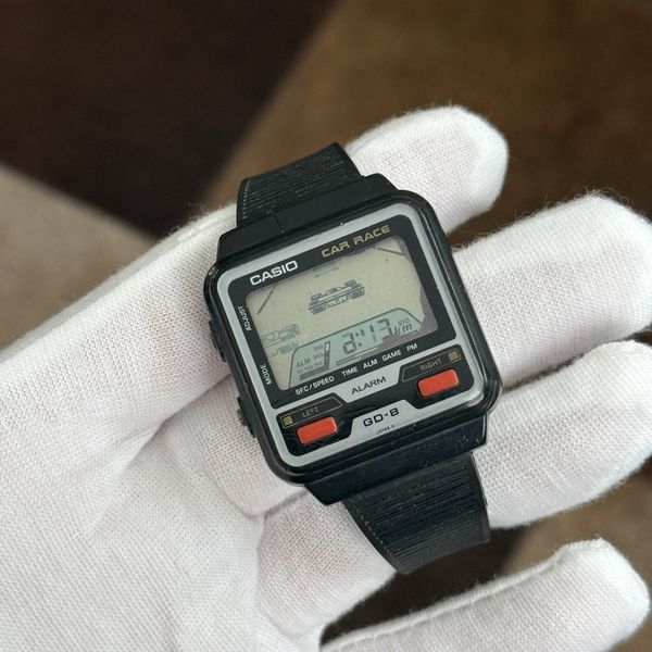 Rare Vintage Casio GD-8 Car Race Digital Game Watch Mod. 233 JDM 1980s ...