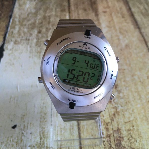 Seiko Giugiaro W680-4070 Men's Limited Edition Digital Quartz Metal ...