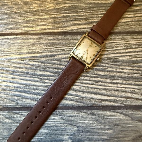 Vintage Menâ s Elgin 19 Shockmaster Manual Wind 10kt Gold Filled ...