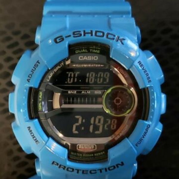 Casio G-Shock 3400 Gd-110-2 Quartz Digital Watch Gloss Blue Black Dial RARE | WatchCharts ...