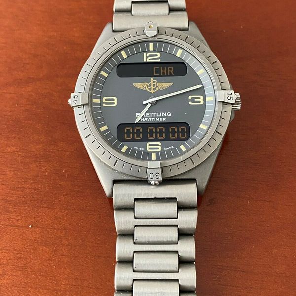 Breitling Aerospace 80360 Chronograph Titanium + Breitling Leather ...