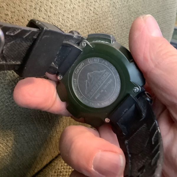Casio Pathfinder Pag240 mens watch alti baro compass needs work solar ...