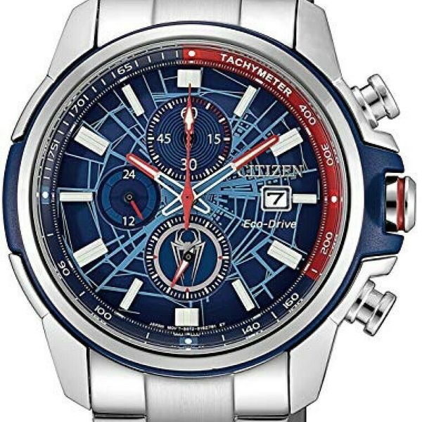 CITIZEN Marvel SpiderMan Spider-Man model CA0429-53W Rare Watch ...