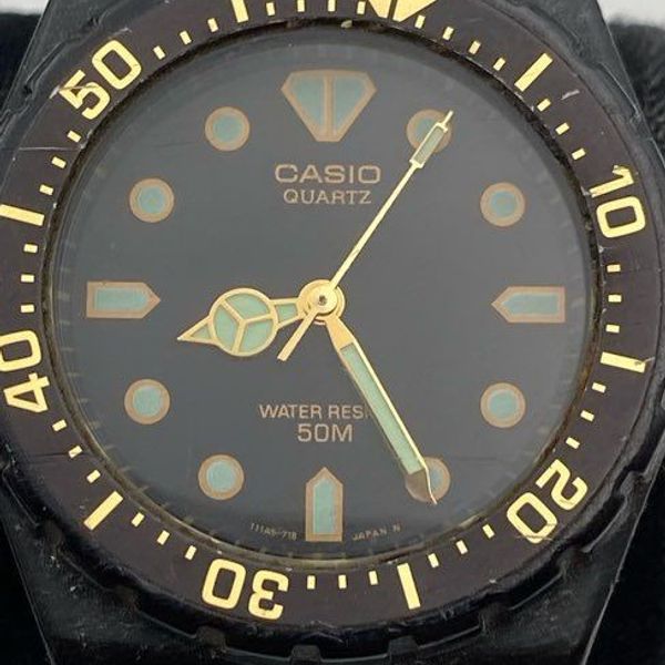 Vintage Rubber Casio Diver 50M 341 MRW-80 Watch | WatchCharts Marketplace