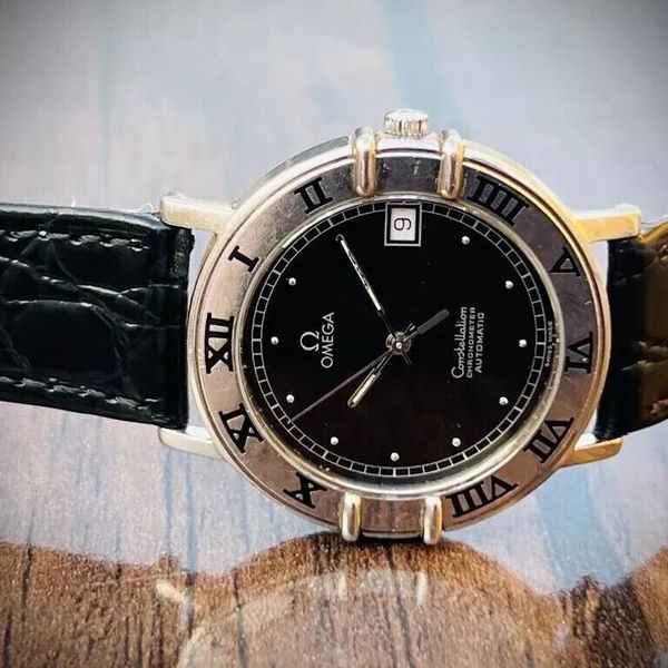 Omega Constellation Chronometer Automatic Black Cal.1111 Roman Bezel ...