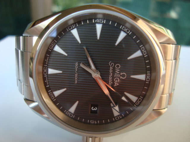 SOLD Omega Seamaster Aqua Terra Quartz grey teak dial | WatchCharts ...