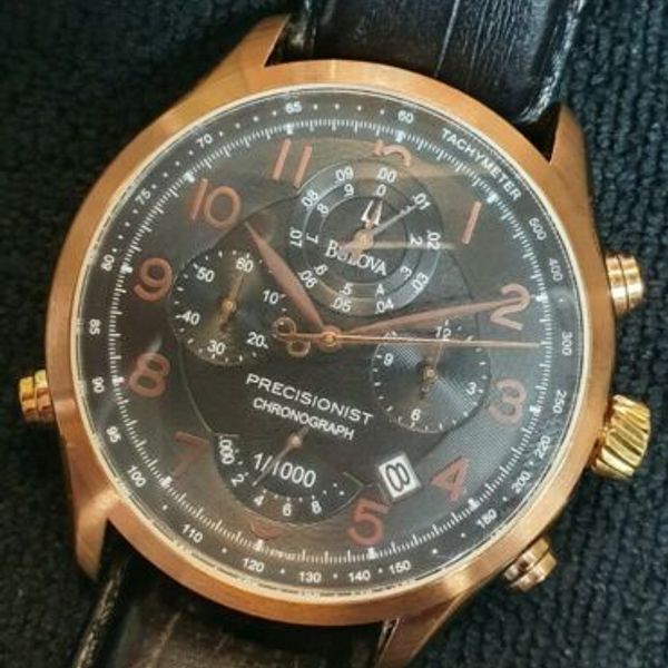 BULOVA PRECISIONIST CHRONOGRAPH WATCH C477754 ROSE GOLD | WatchCharts
