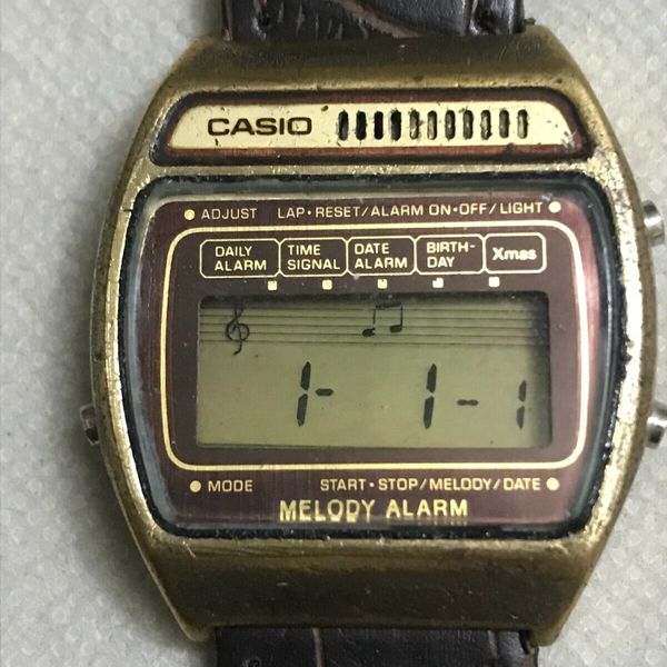 Rare Casio Melody Alarm 103 AA 86 Japanese-made digital watch ...