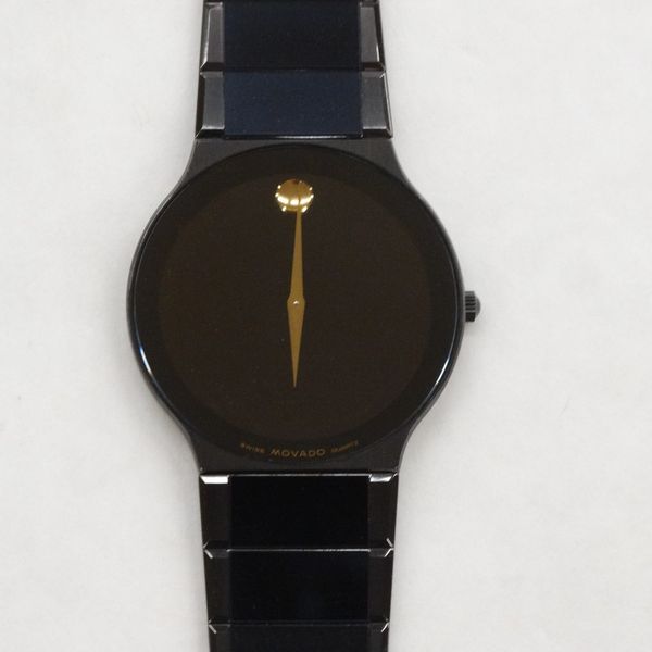 Vintage 1989 New Movado Quartz Watch Ultra-Thin Museum 84-40-880A 31mm ...