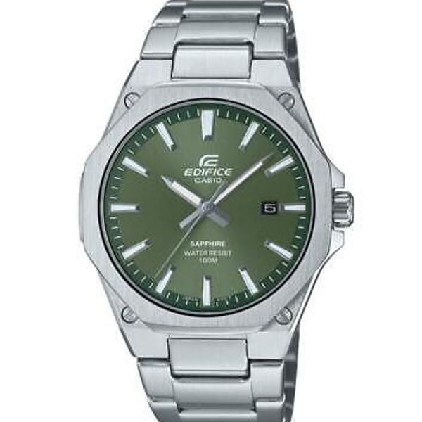 Casio Edifice Green Dial Watch EFR-S108D-3AVUEF RRP Â£119.00 Now Â£94. ...