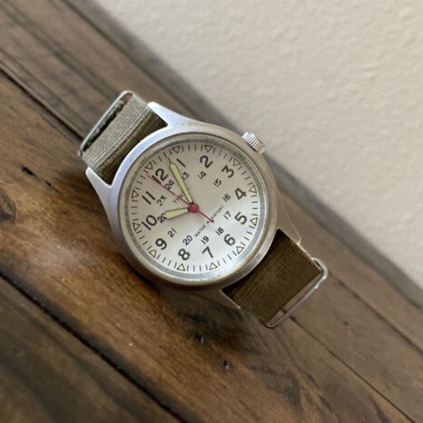 Timex X J Crew Military Field Watch 36mm - CIRCA 2010 - T2N332 ...