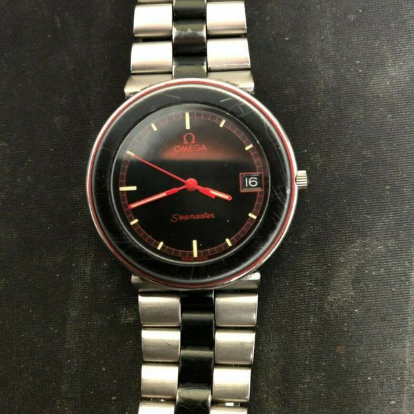 Vintage Omega Speedmaster Quartz Red/Black 70's | WatchCharts Marketplace