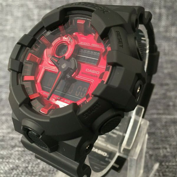 CASIO G SHOCK GA-700AR-1A LIMITED MODEL ADRENALINE RED ANALOG&DIGITAL ...