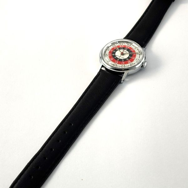 Vintage Timex Sprite Roulette Bullseye Mens Watch 24hr Dial 1972 VERY ...