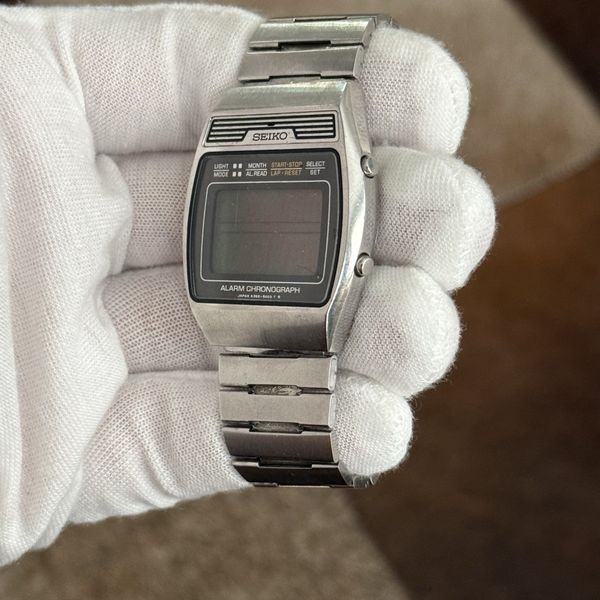 Rare Vintage Seiko A359-5000 Menâ s Alarm Chronograph Digital Watch JDM ...