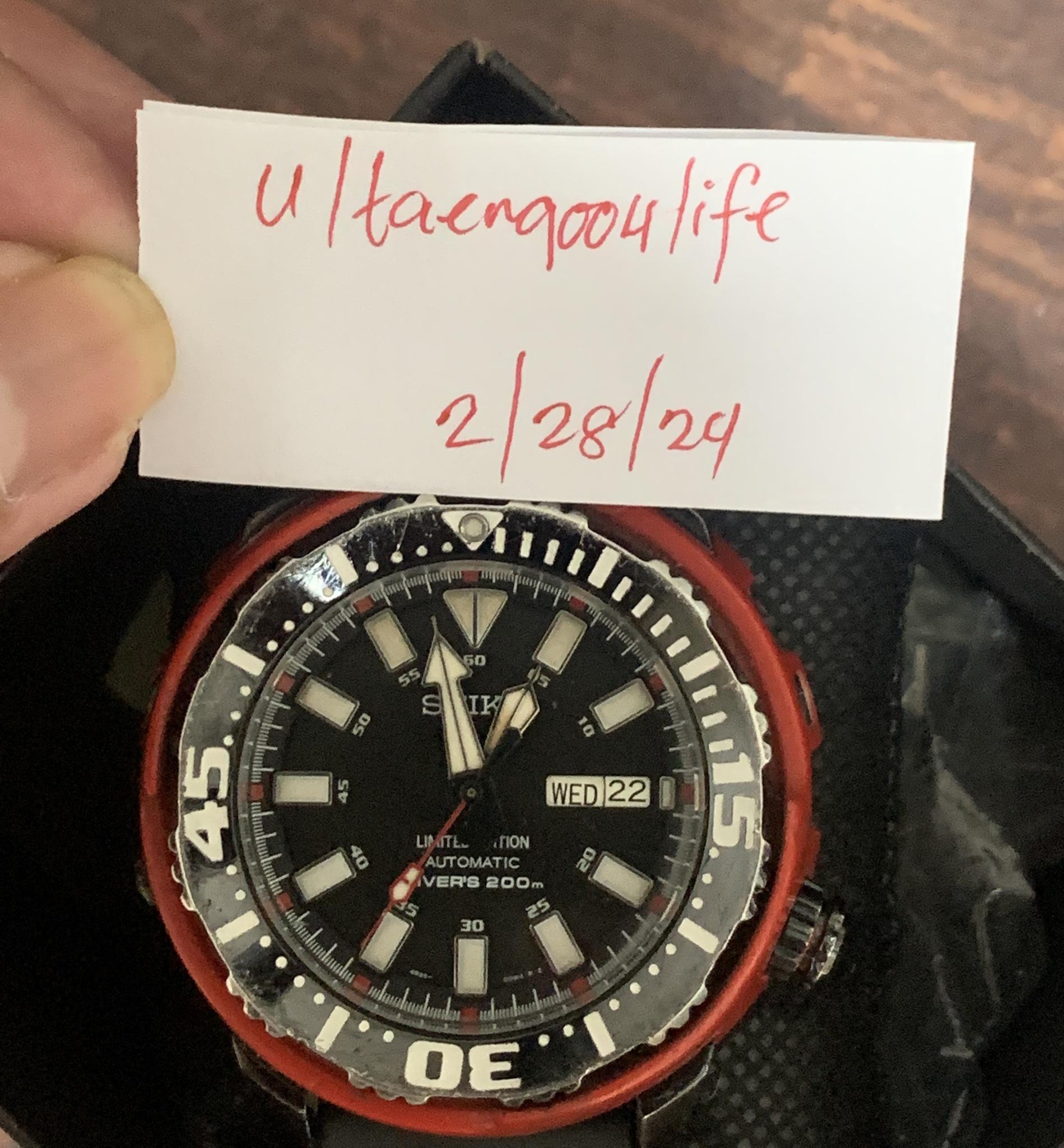 [WTS] Seiko Baby Tuna SRP233 - $250 | WatchCharts Marketplace