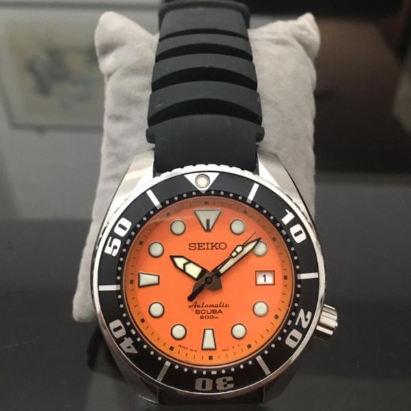 Seiko "Sumo" SBDC005 (orange dial) (USED) | WatchCharts Marketplace