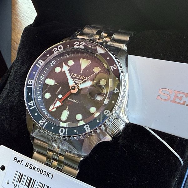 Seiko 5 SKX â Blueberryâ GMT Automatic Watch SSK003K1 - NEW ...
