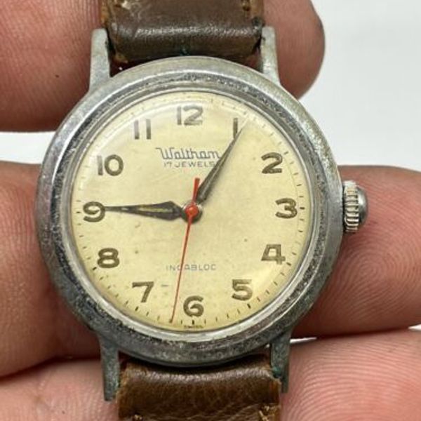 Vintage Waltham Incabloc 17 Jewel Men's Watch Swiss Made Antimagnetic | WatchCharts Marketplace