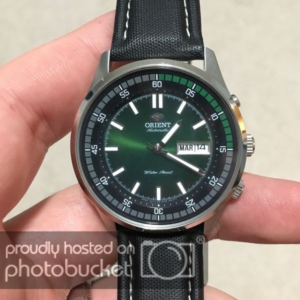 SOLD: Orient Marshall (green dial, auto, internal rotating bezel) - $75 ...