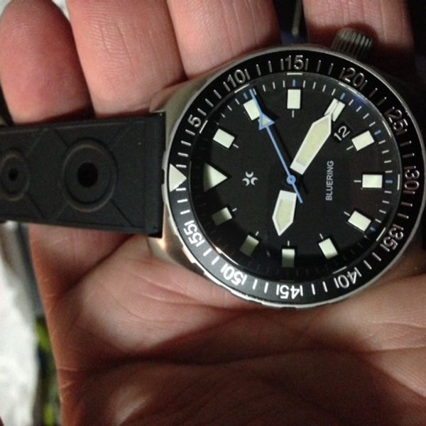 SOLD: Halios Bluering - Black dial, Brushed | WatchCharts Marketplace