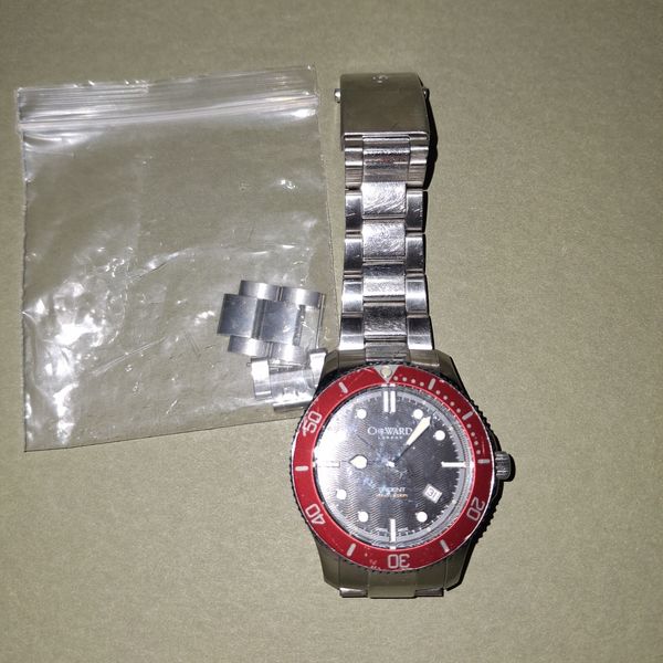 Christopher Ward C60 trident 300 watch Quartz Red. No Box/papers ...