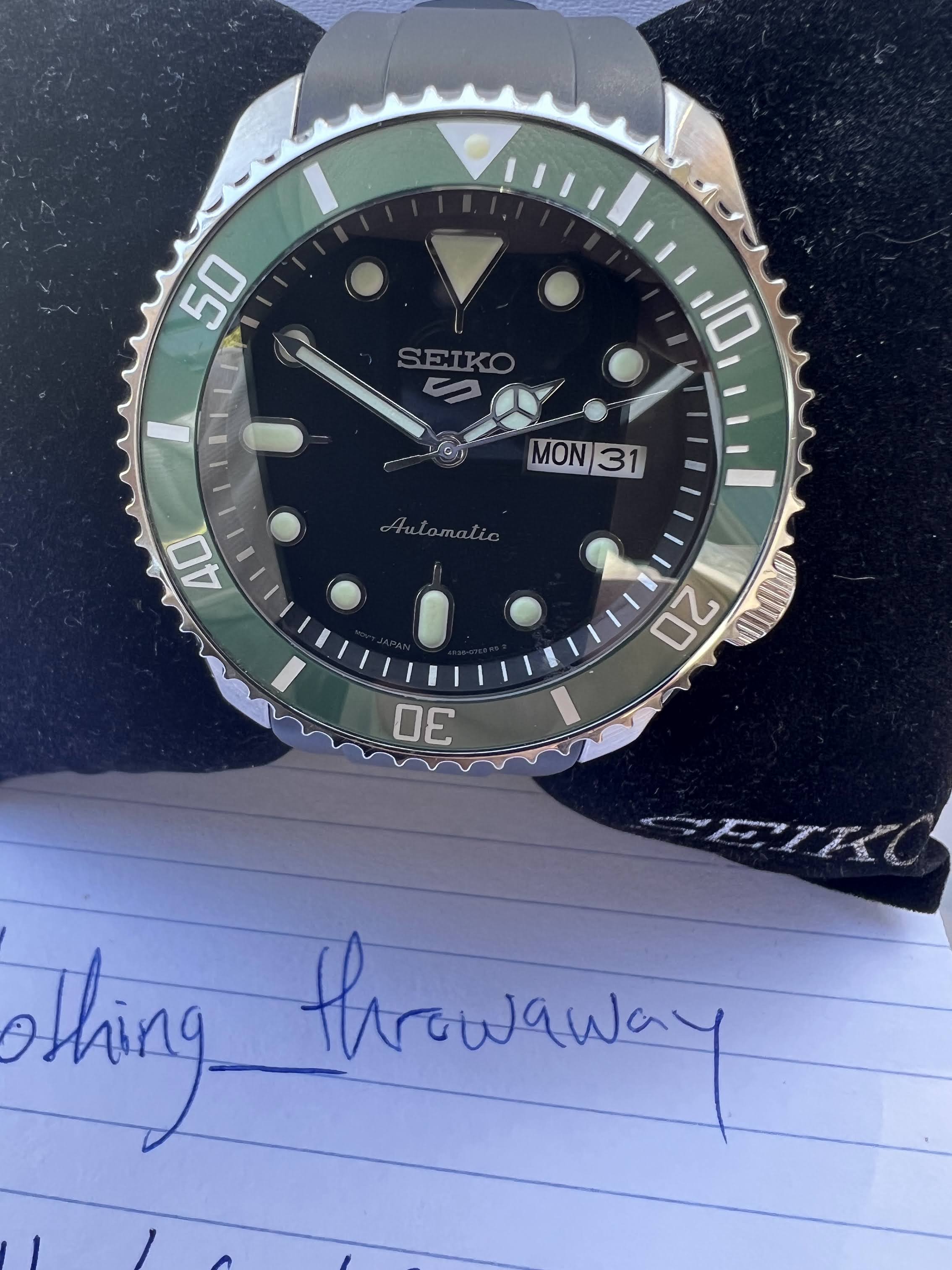 [WTS] Seiko SRPD55 (Starbucks / Kermit "Sub" Homage Mod) | WatchCharts ...