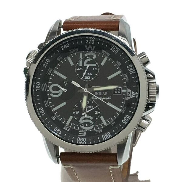 Seiko SSC081 Solar-Quartz Chronograph V172-0AG0 Men's Black Watch ...