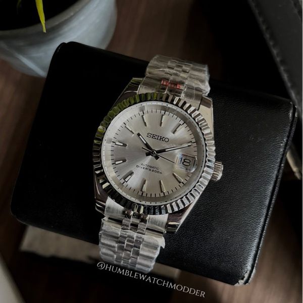 Seiko Silver dial Datejust Mod | WatchCharts Marketplace
