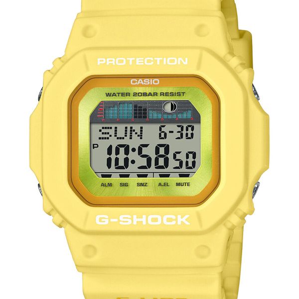 NEW Casio G-Shock G-LIDE YELLOW MOVE Surfboard Tint Digital Watch ...