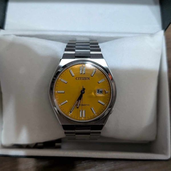 Citizen Tsuyosa Automatic Yellow Dial Men's Watch NJ0150-81Z ...