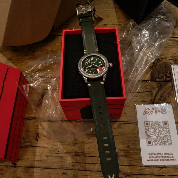 AVI-8 Flyboy Airmaster 40 Peanuts Snoopy Flying Ace Limited Edition ...