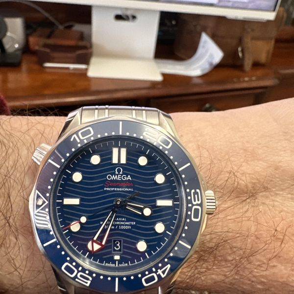 [WTS] Blue Omega SMP 300 with OEM Bracelet and Artem Sailcloth Strap ...