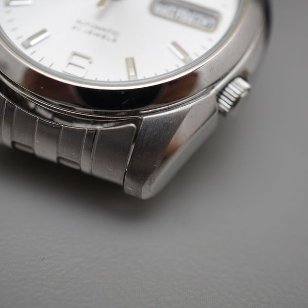 [WTS] Seiko 5 SNK385 7S26 Sunburst White Silver Dial Automatic Watch ...