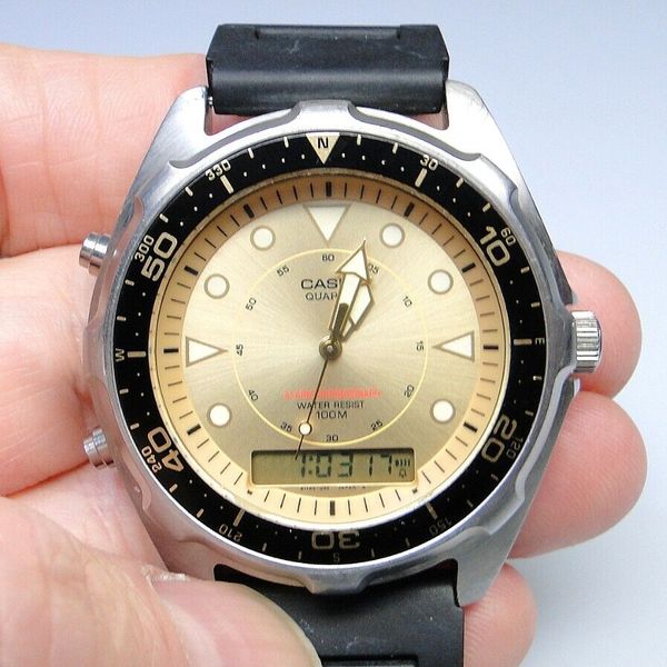 Vintage Casio Arnie Quartz Alarm Chronograph Watch #1374 | WatchCharts ...