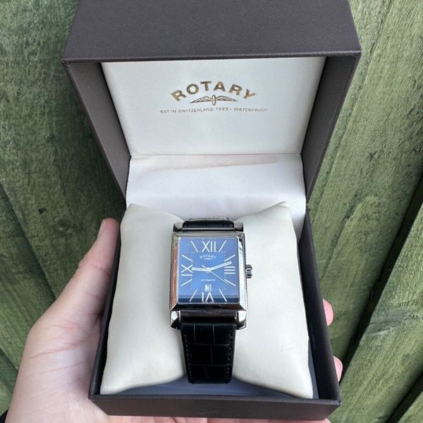 NEW GENTS STUNNING ROTARY REVELATION REVERSIBLE AUTOMATIC WATCH ...