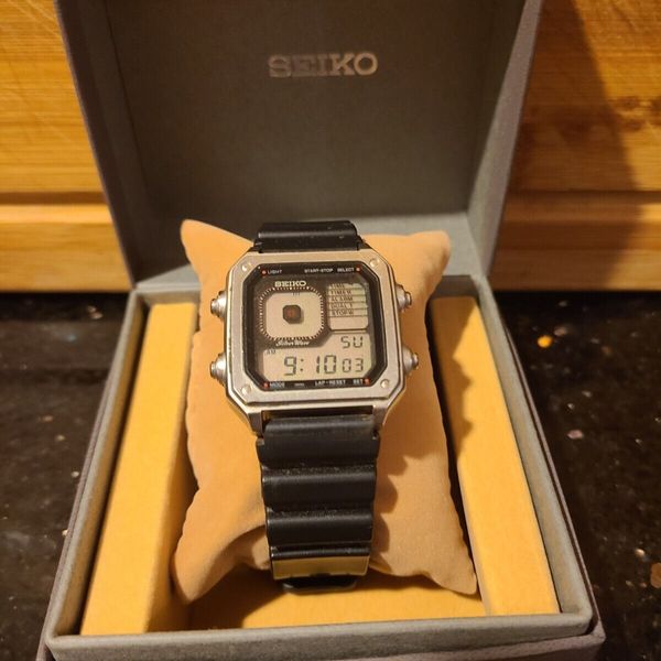 Seiko G757-5010 James Bond Octopussy Digi Ana Stainless Steel Silver ...