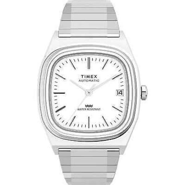 Automatic Wristwatch TIMEX 1983 REISSUE TW2W70800 Elastic Stainless ...