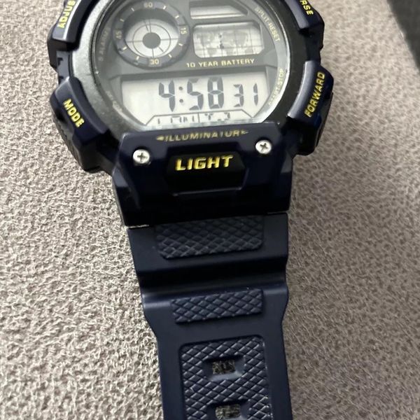 CASIO Illuminator 3458 AE-1400WH NEW World Time Digital Men's Watch 10 Bar Boxed | WatchCharts ...