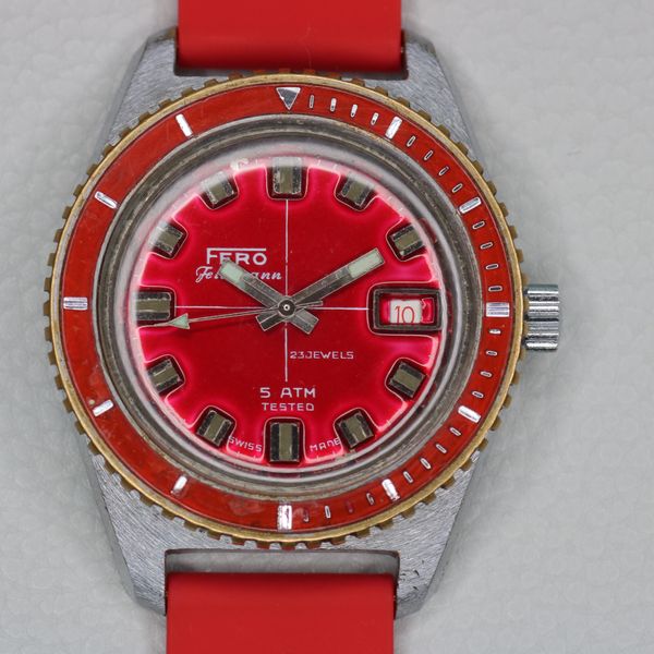 [WTS] Fero Feldmann Red Skin Diver | WatchCharts Marketplace