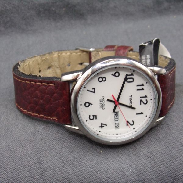 Men's TIMEX Easy Reader Watch w/ Backlight & New Battery - Works Great ...