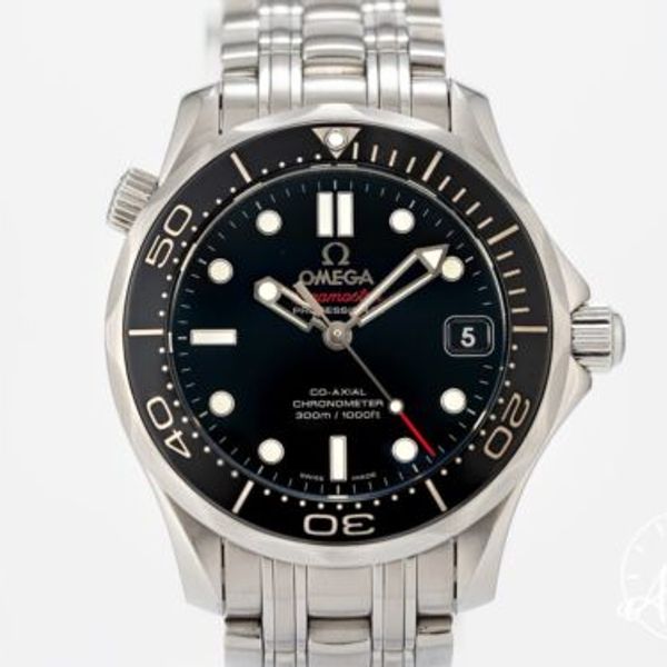 *Rare* Omega Seamaster Diver 300M Co-Axial 36.25 Black Dial Auto Watch ...