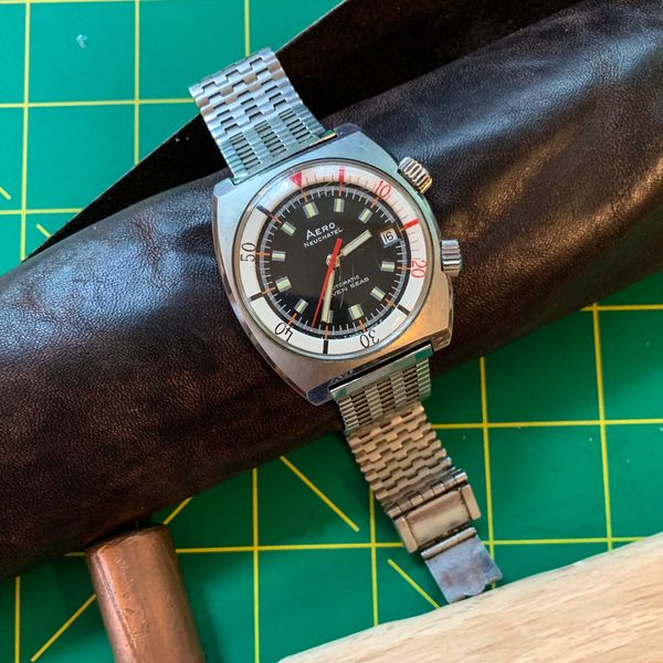 [WTS] Aero Neuchatel Seven Seas Super Compressor - vintage dive watch ...