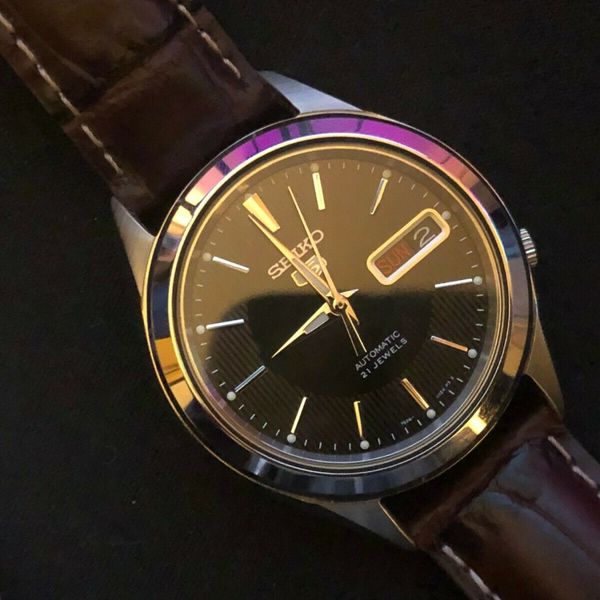 Seiko 5 SNKL23K1 Automatic 38mm SNKL23 Men's Watch Stainless Steel ...