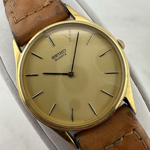 Vintage Seiko Analog Quartz Watch 8620-0019 Men Gold Tone - Working - New Batt | WatchCharts ...