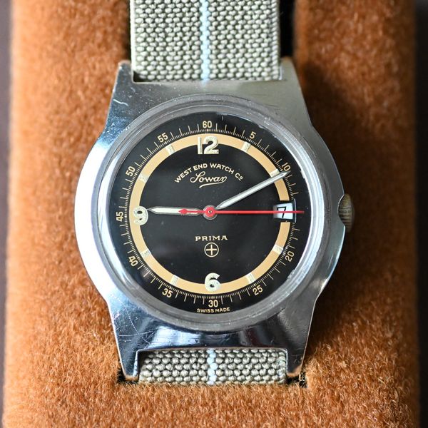 37mm military style West End Sowar Prima from the 1970s | WatchCharts ...